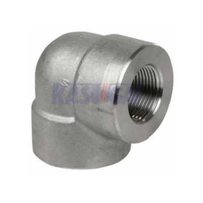 China ASTM A420 ASME B16.11 Forged Carbon Steel 90° Threaded Elbow 1/8