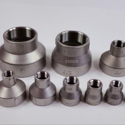 China AISI 304 Stainless Steel Cast Threaded Reducing Coupling 1/8