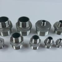 China ASTM A351 CF8 CF8M Stainless Steel Cast Threaded Hex Reducing Nipple Class 150 1/4 to 4 Inch for sale