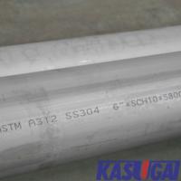 China ASTM A312 TP304L Welded Stainless Steel Pipe 12m Length 1/8-48 Inch Size Range ASME B36.10M Standard for sale
