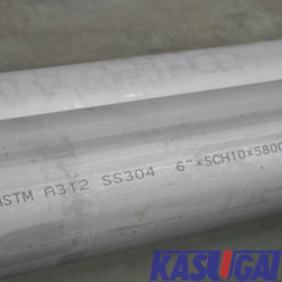 China ASTM A312 TP304L Welded Stainless Steel Pipe 12m Length 1/8-48 Inch Size Range ASME B36.10M Standard for sale