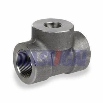 China ASTM A182 ASME B16.11 Stainless Steel Forged Socket Weld Straight Tee 1/8