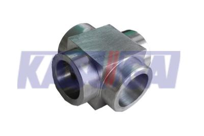 China Stainless Steel Threaded Cross Fitting ASTM A403 ASME B16.11 3000 LBS 1/2 Inch for sale