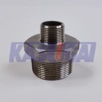 China AISI 304 ISO 49-1994(E) CL1000 1 1/2 x 3/4 Inch Stainless Steel Cast Hexagon Threaded Reducing Nipple for sale