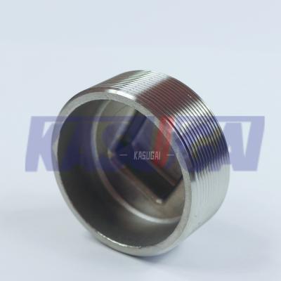 China AISI 304 Stainless Steel Cast Threaded Square Head Plug 1 Inch ISO 49-1994 Class 150 for sale