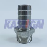 China AISI 304 Stainless Steel Cast Threaded Hexagon Hose Nipple 2 1/2 Inch CL150 MSS SP-114 for sale