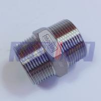 China AISI 304 Stainless Steel Cast Threaded Hexagon Nipple 1-1/4 Inch Class 150 ISO 49 for sale