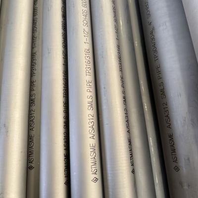 China ASTM A312 316L Seamless Stainless Steel Pipe 6 Inch Schedule 40S with 20mm Wall Thickness for sale