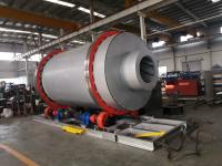China Under Engineer's Guidance SS304 Industrial Sand Rotary Dryer for Drying Silica Sand for sale