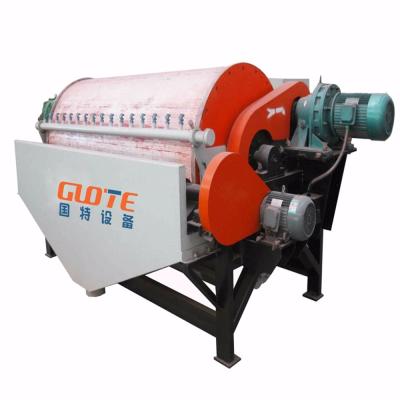 China Mining Machinery Black Gold Manganese Iron Copper Ore Wet Type Drum Magnetic Separator 350 KG for sale