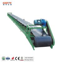 China 1986 KG Weight GUOTE Inclined Flat Rubber Belt Conveyor for Coal and Mining Materials for sale