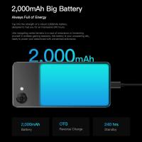 China Capacity 2000mAh Battery Android 14.0 Mobile Phone with USB Type C Connection for sale