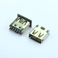 China Vertical 180-degree DIP female socket of USB3.2 Type-A connector, 10G GEN2, plug and receptacle set for sale