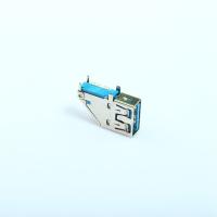 China USB 3.2  3.1 Gen2 Type A Female Connector, Vertical Side Entry SMT Socket, Straight Edge 10Gbps PCB Mount Receptacle for sale