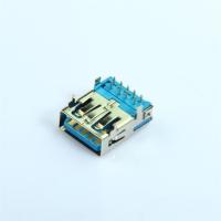 China USB 3.2 Gen2 Type A Female Connector, Vertical Side Entry SMT Socket, Straight Edge 10Gbps PCB Mount Receptacle for sale