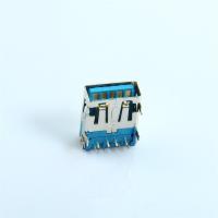 China USB 3.2 Gen2 Type A Female Connector, Vertical Side Entry SMT Socket, Straight Edge 10Gbps PCB Mount Receptacle for sale