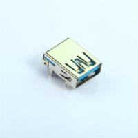 China USB 3.2 Gen2 Type A Female Connector, Vertical Side Entry SMT Socket, Straight Edge 10Gbps PCB Mount Receptacle for sale
