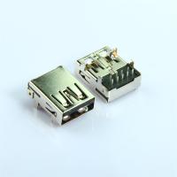 China USB 3.2 Gen2 Type A Female Connector, Vertical Side Entry SMT Socket, Straight Edge 10Gbps PCB Mount Receptacle for sale