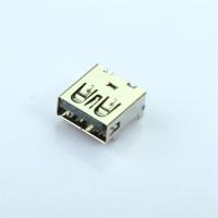 China USB3.2 Gen2 Type A Female Connector, Short Body SMT Shielded Socket, 10Gbps Surface Mount Receptacle for sale