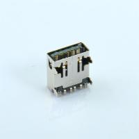 China USB3.2 Gen2 Type A Female Connector, Short Body SMT Shielded Socket, 10Gbps Surface Mount Receptacle for sale