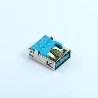 China USB3.0 Type A Female Connector,90° Horizontal DIP 9 Straight Pin Short Straight Edge Shielded Socket,5Gbps Through Hole PCB Receptacle for sale