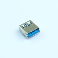 China USB3.0 Type A Female Connector, Short Body 90° Horizontal DIP Shielded Socket, 5Gbps Through Hole PCB Receptacle for sale