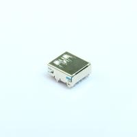 China USB3.0 Type A Female Connector, Reverse 90° DIP Short Body L14 Ultra Thin H5.76 Shielded Socket, 5Gbps Through Hole PCB Receptacle for sale
