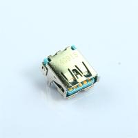China USB3.0 Type A Female Connector,90° Horizontal DIP 9 Fork Pin Full Shielded Socket,5Gbps Through Hole PCB Receptacle for sale