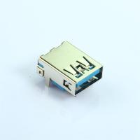 China USB3.0 Type A Female Connector,90° Horizontal DIP 9 Straight Pin Full Shielded Socket,5Gbps Through Hole PCB Receptacle for sale