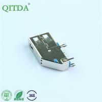 China USB3.0 Type A Female Connector, Side Vertical Entry 9 Pin DIP Shielded Socket, 5Gbps Side Plug Vertical Through Hole PCB Receptacle for sale