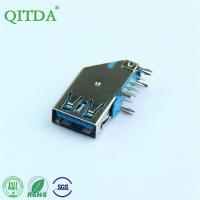 China USB3.0 Type A Female Connector, Side Vertical Entry 9 Pin DIP Shielded Socket, 5Gbps Side Plug Vertical Through Hole PCB Receptacle for sale