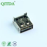 China USB3.0 Type A Female Connector, 90° Horizontal SMT Front Foot Surface Mount Shielded Socket, 5Gbps PCB SMD Receptacle for sale