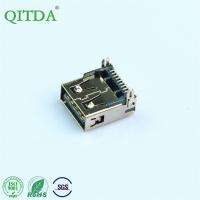 China USB3.0 Type A Female Connector, 90° Horizontal Straight Edge SMT Surface Mount Shielded Socket, 5Gbps PCB SMD Receptacle for sale