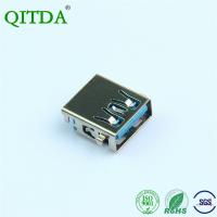 China USB 3.2 Gen2 Type A Female Connector, Vertical Side Entry SMT Socket, Straight Edge 10Gbps PCB Mount Receptacle for sale
