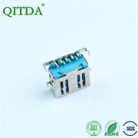 China USB3.0 Type A Female Connector, Short Body L12.55mm H1.36mm Horizontal SMT Surface Mount Shielded Socket, 5Gbps PCB SMD Receptacle for sale