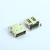 China Short Body Sink Recessed H2.55mm USB 3.0 Type A Female Connector, Horizontal Double Row DIP PCB Mount 5Gbps Shielded Socket for sale