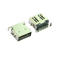 China Short Body Sink Recessed H2.55mm USB 3.0 Type A Female Connector, Horizontal Double Row DIP PCB Mount 5Gbps Shielded Socket for sale