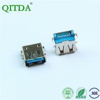 China Sink Recessed H3.5mm SMT USB 3.0 3.1 Type A 9Pin Female Connector, 5Gbps Surface Mount EMI Shielded PCB Socket for sale