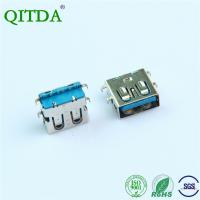 China Sink Recessed H2.11mm SMT USB3.1 Gen2 Type A 8Pin Female Connector, 10Gbps Surface Mount EMI Shielded PCB Socket for sale