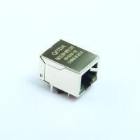 China 100Mbps RJ45 Female Connector with Integrated Transformer Filter, DIP Through Hole Ethernet Jack with Green/Yellow Status LED Shielded PCB Socket for sale