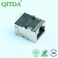 China 100Mbps 8P8C RJ45 Female Connector Without LED, SMT Surface Mount Ethernet Jack with Integrated Transformer Filter, Shielded PCB Socket for sale