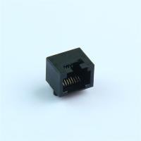 China Mini Slim Horizontal 90° Through Hole 8P8C RJ45 Female DIP Connector, Full Plastic Unshielded Empty Shell No Transformer No LED Compact Ethernet PCB Jack for sale