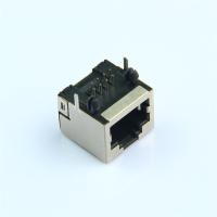 China RJ45 8P8C Right Angle Jack, Shielded Keystone Female Connector with No LEDs, Network Ethernet Interface – for Industrial & Commercial Applications for sale