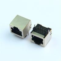 China RJ45 8P8C Right Angle Jack, Shielded Keystone Female Connector with No LEDs, Network Ethernet Interface – for Industrial & Commercial Applications for sale