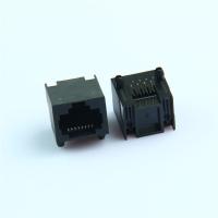 China Horizontal 90° Through Hole 8P8C RJ45 Female DIP Connector, Full Plastic Unshielded Empty Shell No Transformer No LED Ethernet PCB Jack for sale