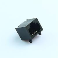 China Horizontal 90° Through Hole 8P8C RJ45 Female DIP Connector, Full Plastic Unshielded Empty Shell No Transformer No LED Ethernet PCB Jack for sale