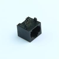 China Horizontal 90° Through Hole 8P8C RJ45 Female DIP Connector, Full Plastic Unshielded Empty Shell No Transformer No LED Ethernet PCB Jack for sale
