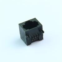 China Horizontal 90° Through Hole 8P8C RJ45 Female DIP Connector, Full Plastic Unshielded Empty Shell No Transformer No LED Ethernet PCB Jack for sale