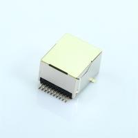 China RJ50 10P10C Ultra-Thin Right Angle Jack, Shielded SMT Female Connector – No LEDs, RJ45/RJ50 Compatible Modular Socket for sale