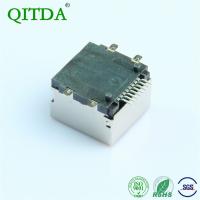 China RJ45 8P8C Right Angle Jack, Full SMT Female Connector – Recessed Low Profile, Surface Mount Ethernet Interface for Network Applications for sale